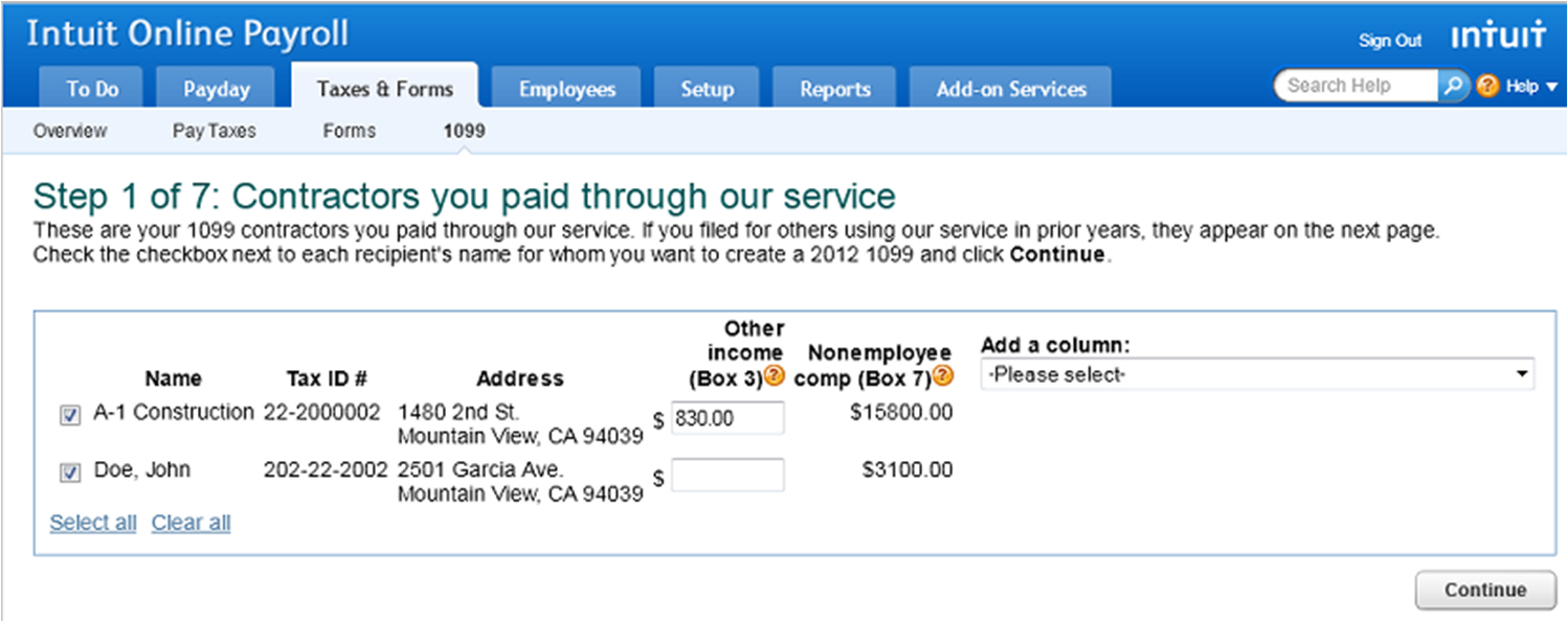 Intuit Online Payroll Efile 1099 at Levi Skipper blog